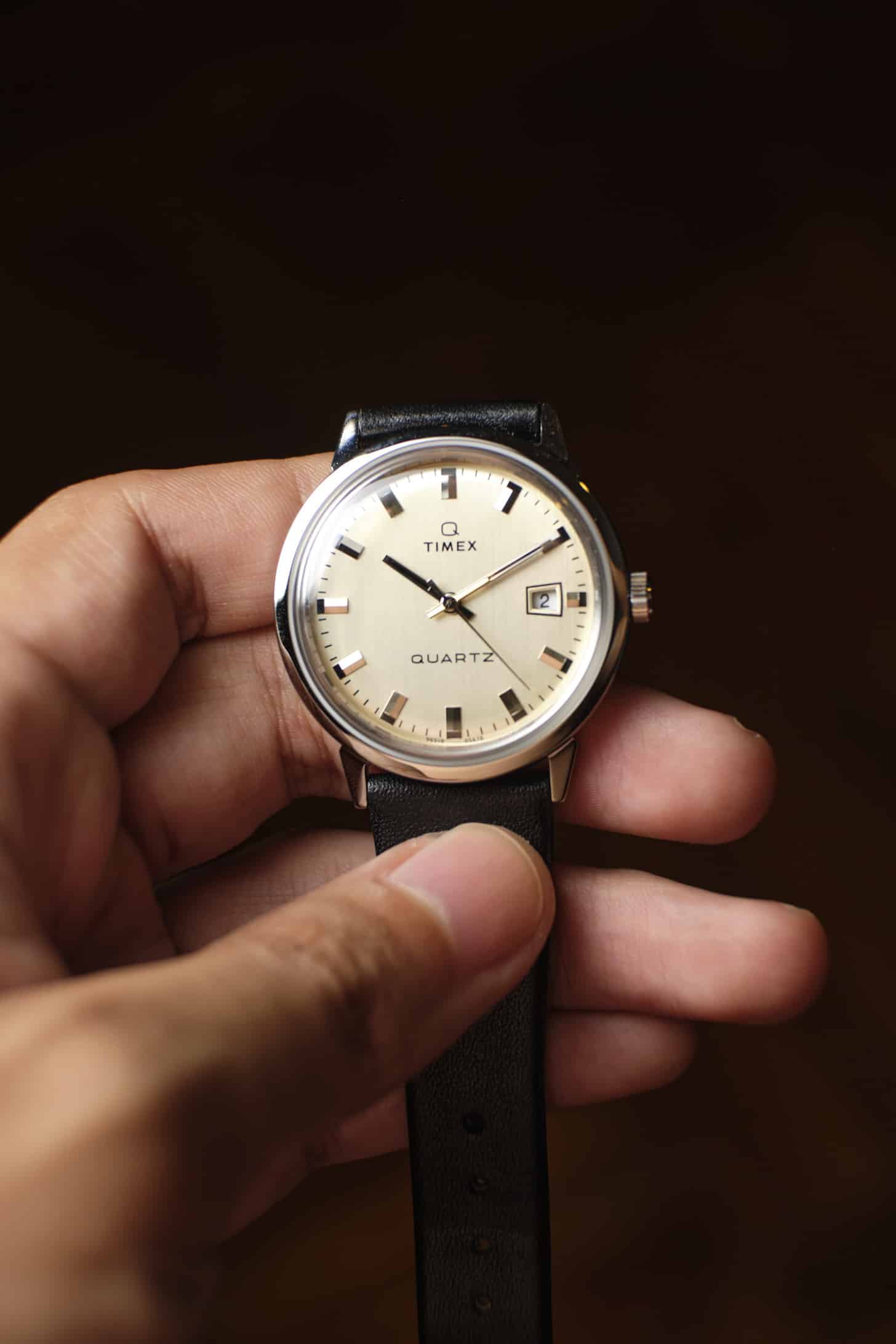 Timex Q 1978 Reissue Date Review: Refinement for Less • The Slender Wrist
