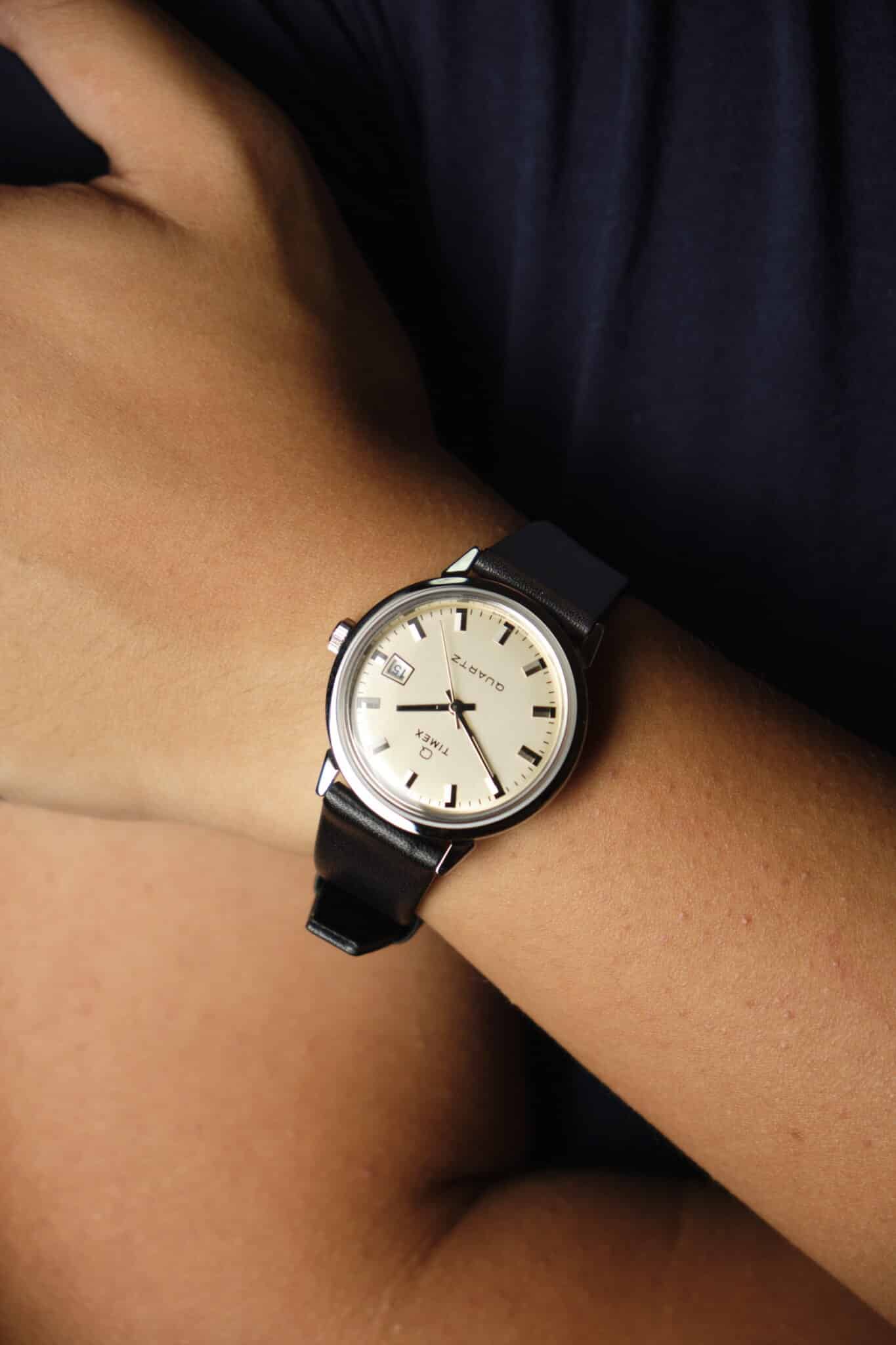 Timex Q 1978 Reissue Date Review: Refinement for Less • The Slender Wrist